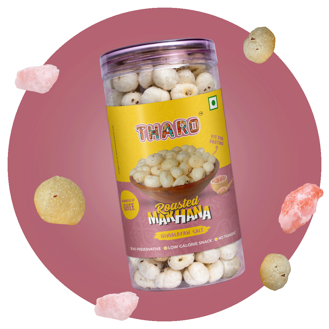 Tharo's Ghee Roasted Himalayan Salt Makhana- 70g – THARO SNACKS