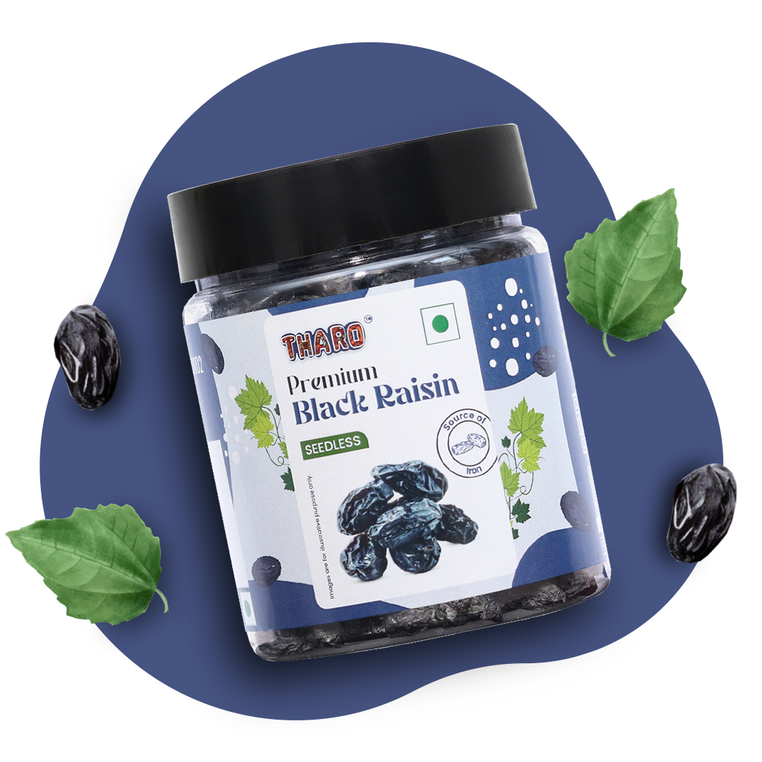 Seedless Black Raisin | 100 grams – THARO SNACKS