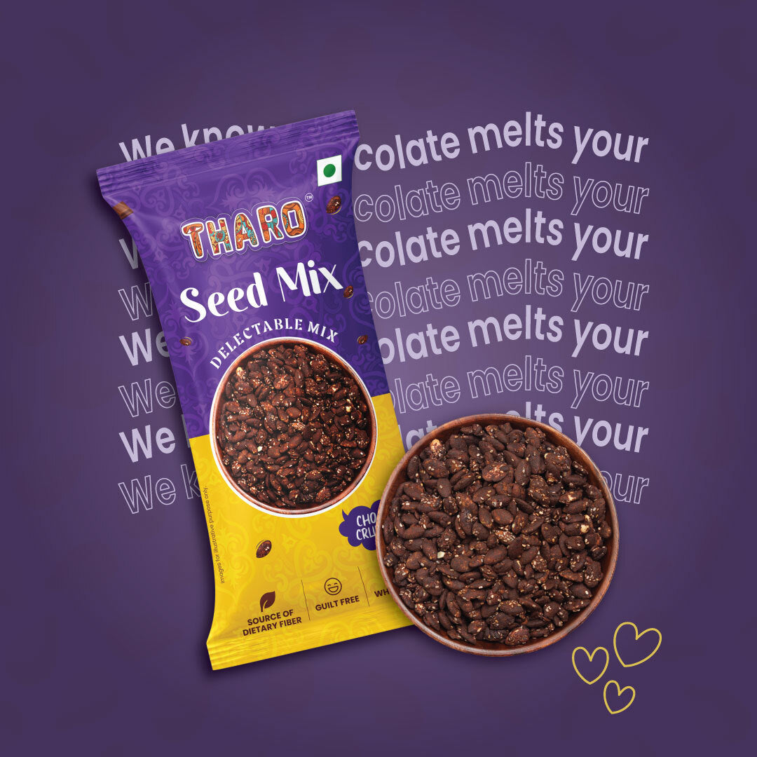 THARO Chocolate Roasted Seed Mix | 25 gms – THARO SNACKS