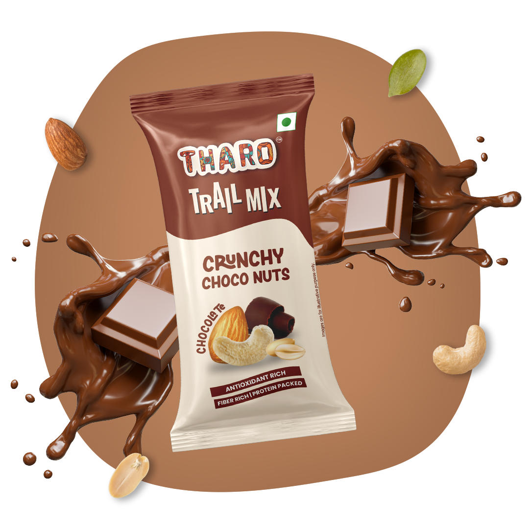 Chocolate Roasted Trail Mix | Pack of 10 I 300gms – THARO SNACKS